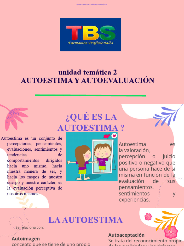 TEMA 2 AUTOESTIMA Y AUTOEVALUACION - S | PDF | Autoestima | Conceptos psicologicos