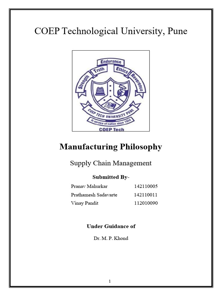 Supply Chain Management Final | PDF | Supply Chain Management | Supply ... Supply Chain Management Final | PDF | Supply Chain Management | Supply ...