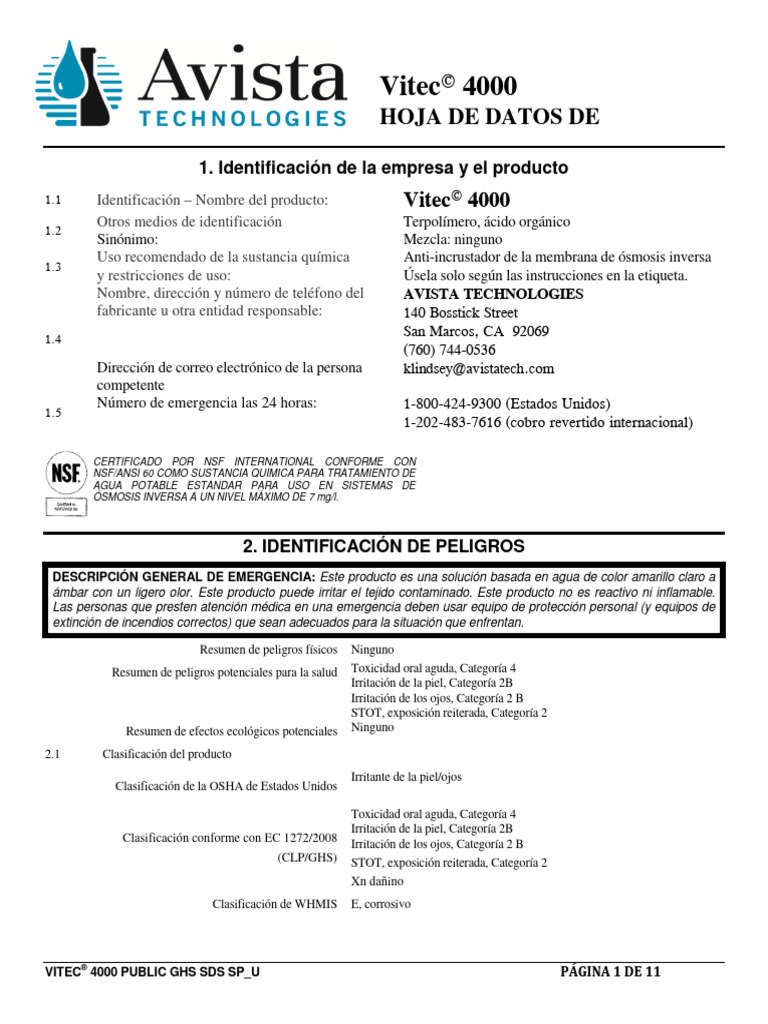 US Avista SDS SP Vitec 4000 - Final | PDF