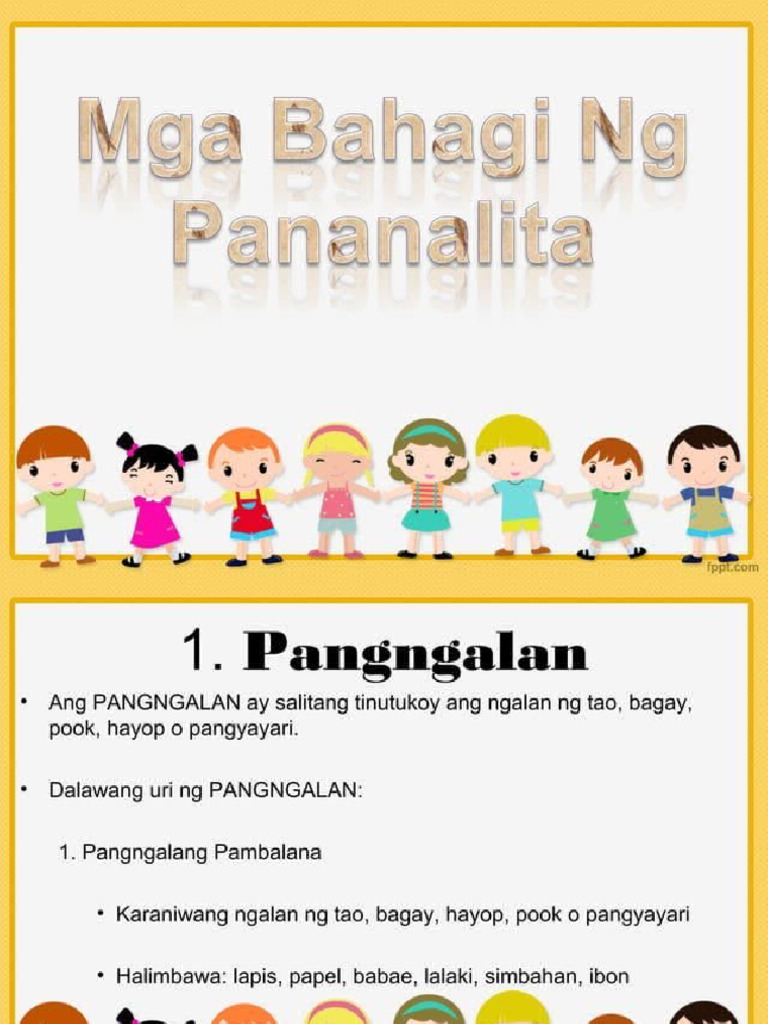 Mga Bahagi NG Pananalita | PDF Mga Bahagi NG Pananalita | PDF