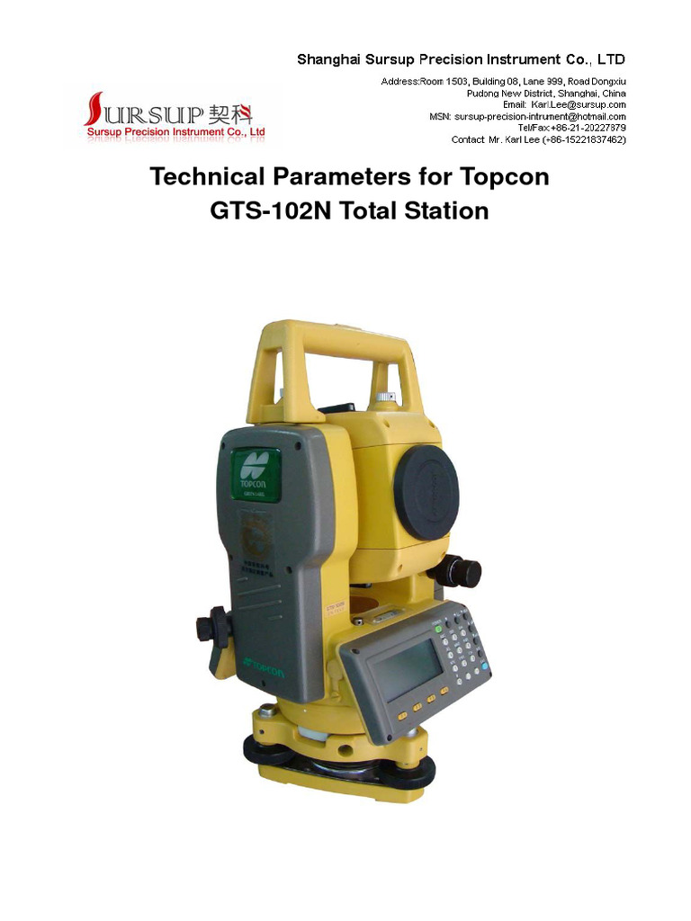Topcon Station Totale | PDF | Optics