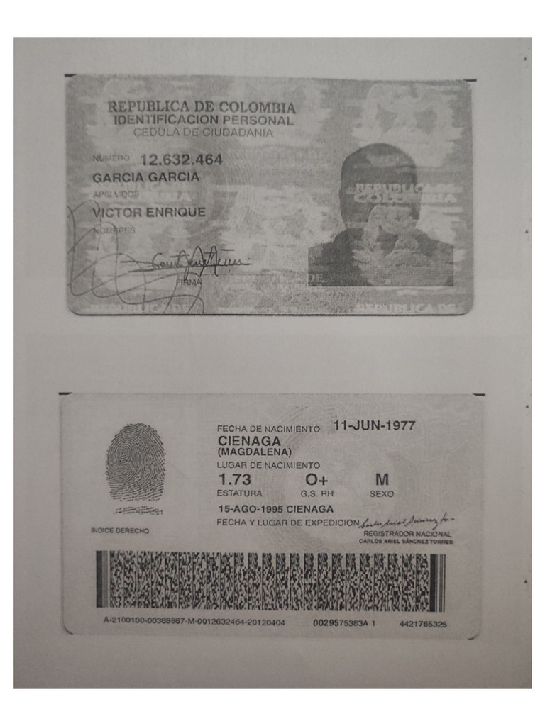 Cedula Mía para Ampliar 150 | PDF