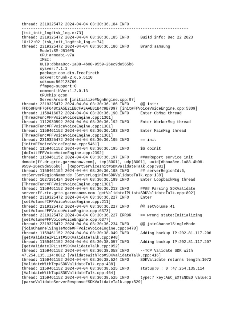 ffrtc_log | PDF | Computing | Computer Networking