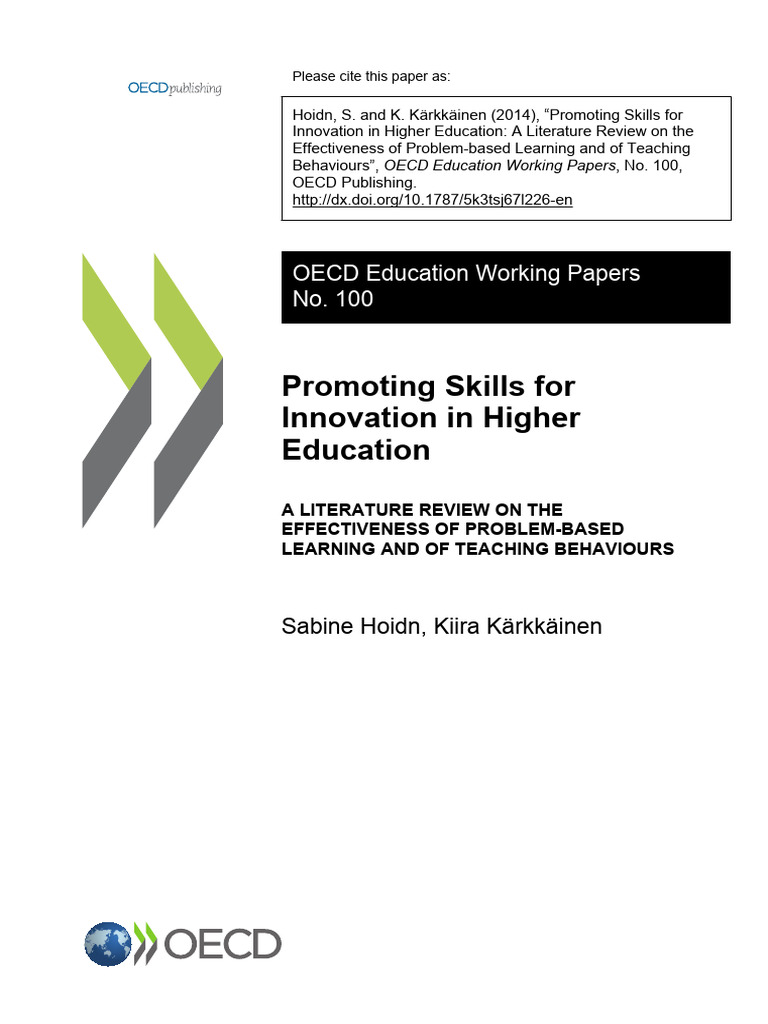 Promoting skills for innovation in HE PBL | PDF | Constructivism ...