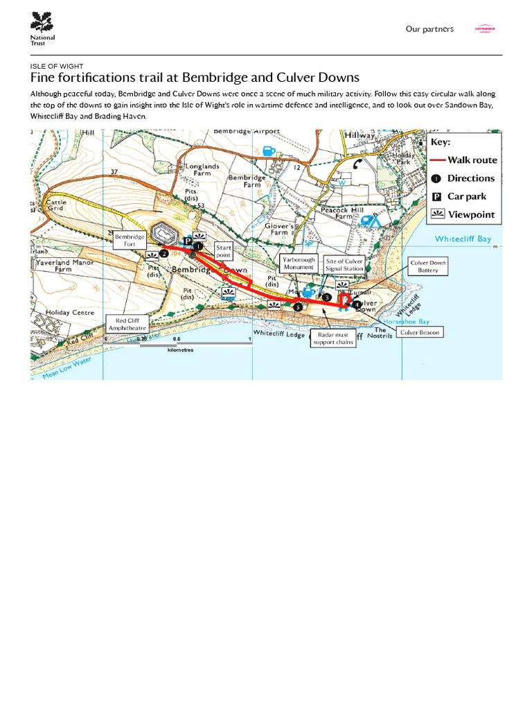 Bembridge and Culver Downs Fine Fortifications Trail Walking | PDF