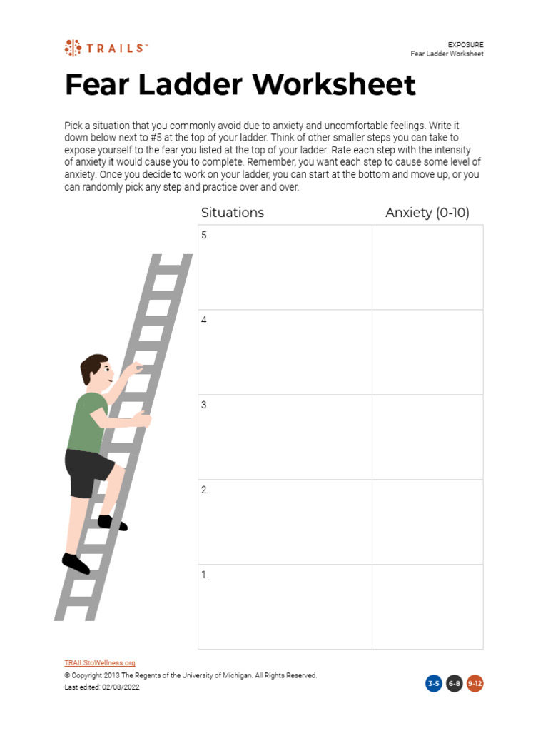 Fear Ladder Worksheet | PDF