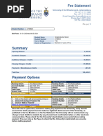 Fee Statement | PDF | Fee | Payments