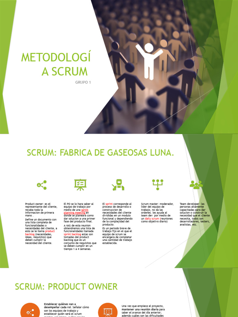 Ejercicio Scrum Grupo 1 | PDF | Scrum (desarrollo de software)