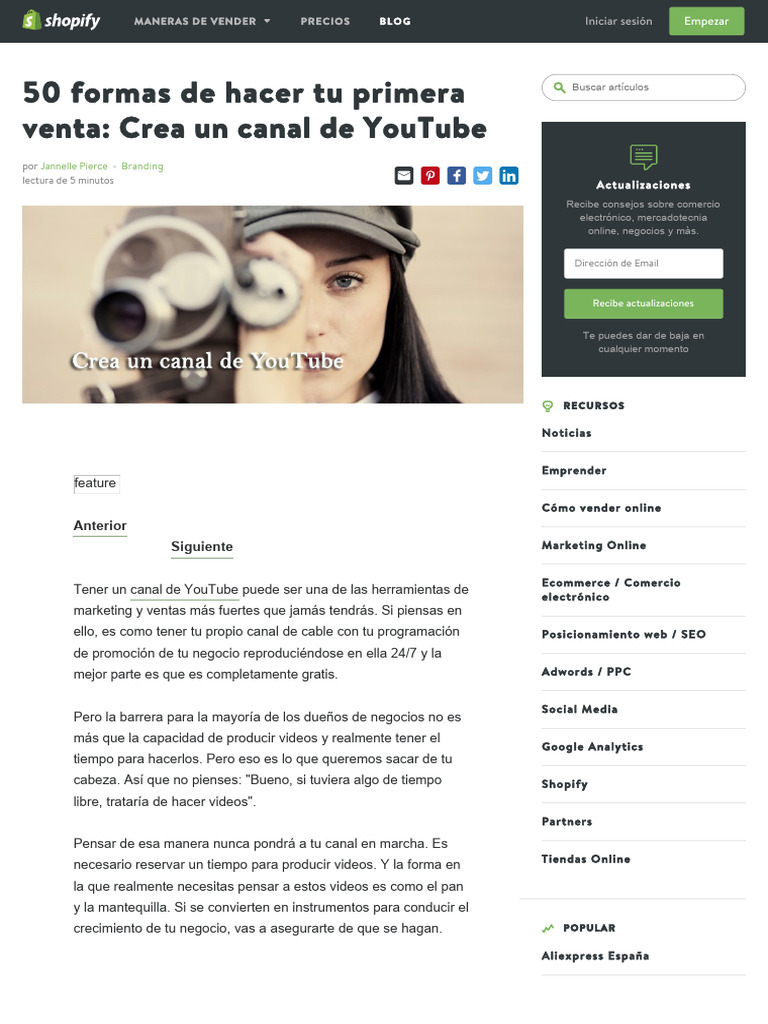 50 Formas de Hacer Tu Primera Venta | PDF | Facebook | Blog