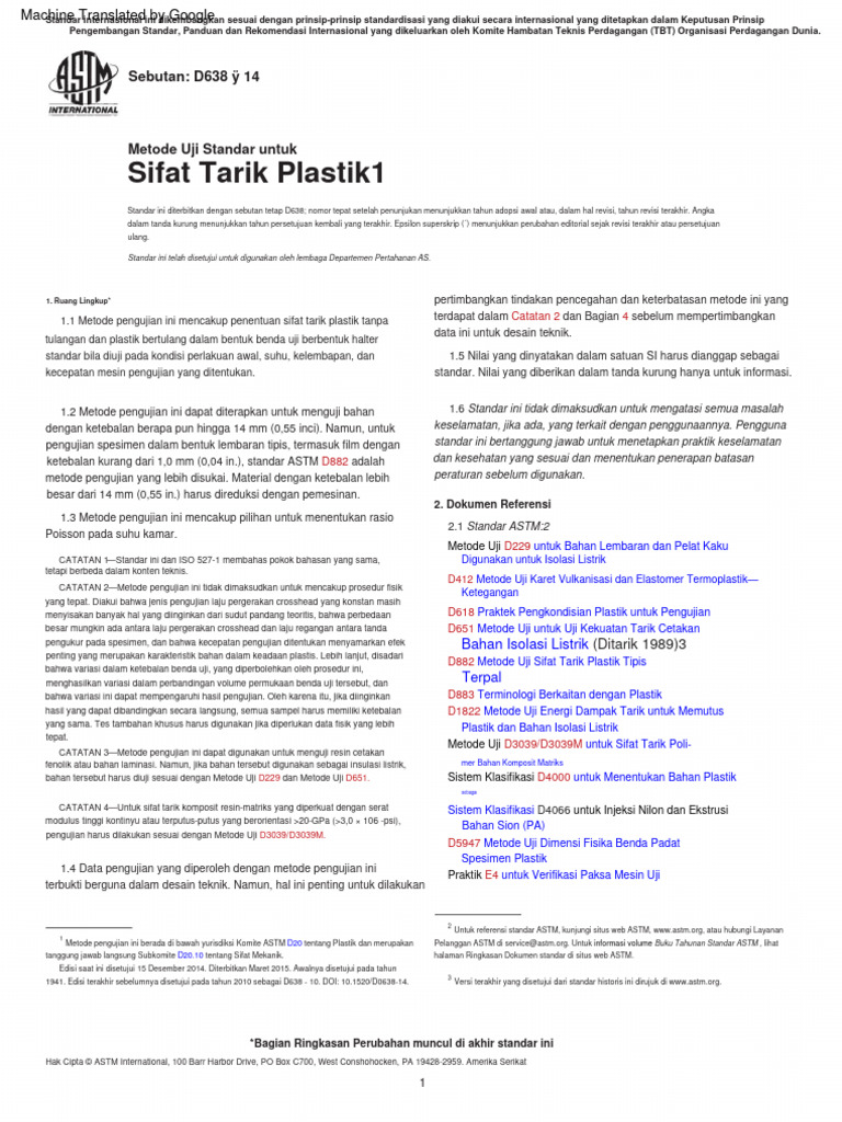 Astm D638.38935 | PDF