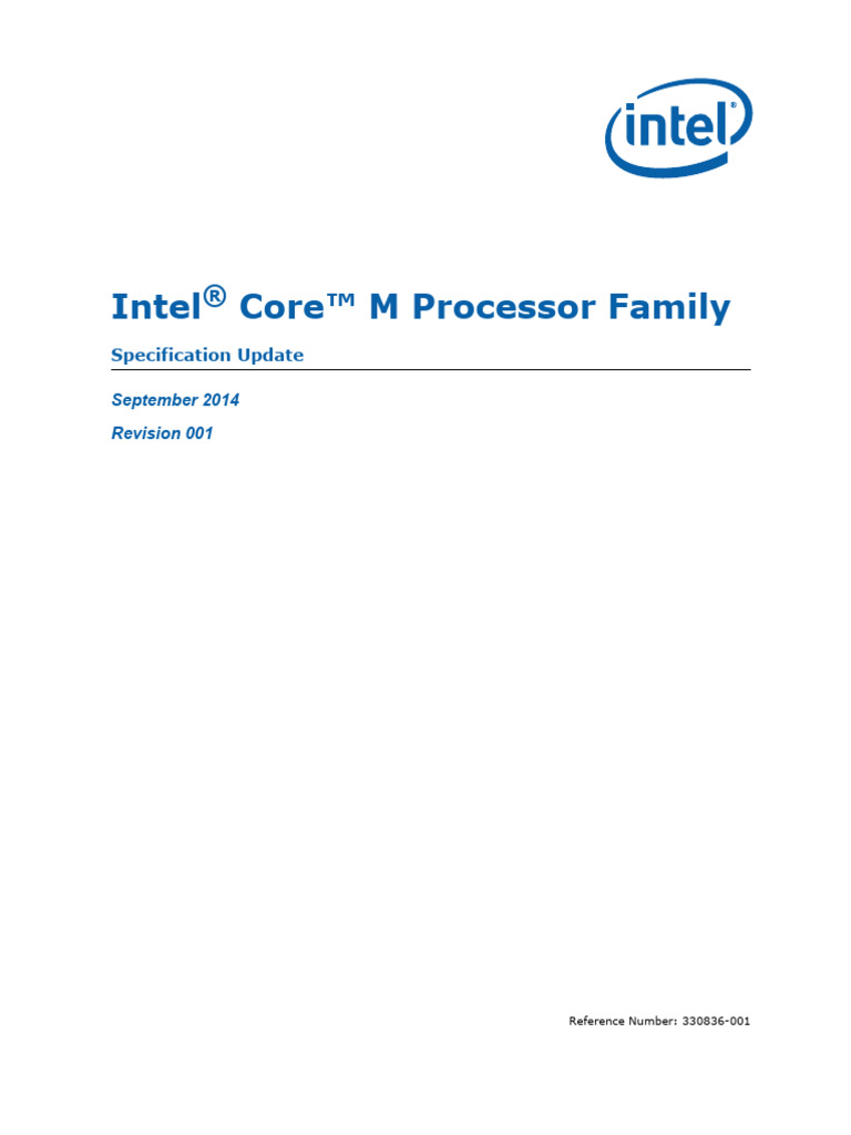 Core M Processor Family Spec Update | PDF | Central Processing Unit ...
