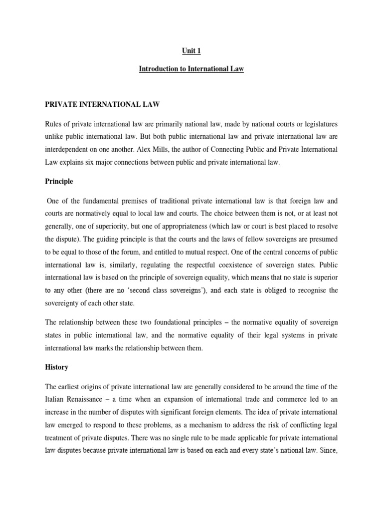 PIL Master Bit | PDF | International Law | Treaty