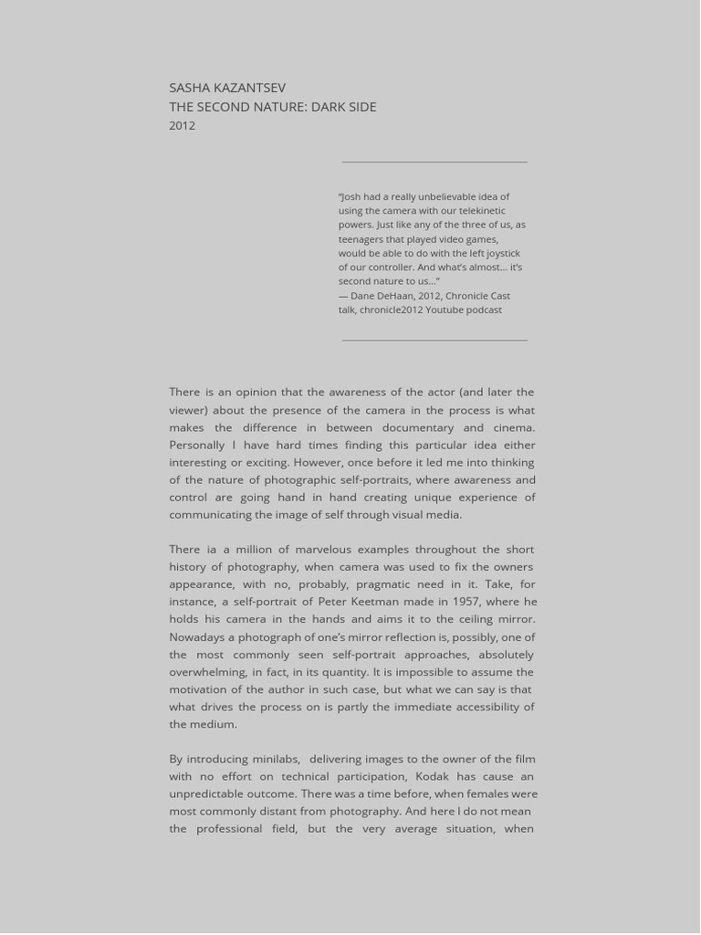 THE SECOND NATURE Dark Side | PDF