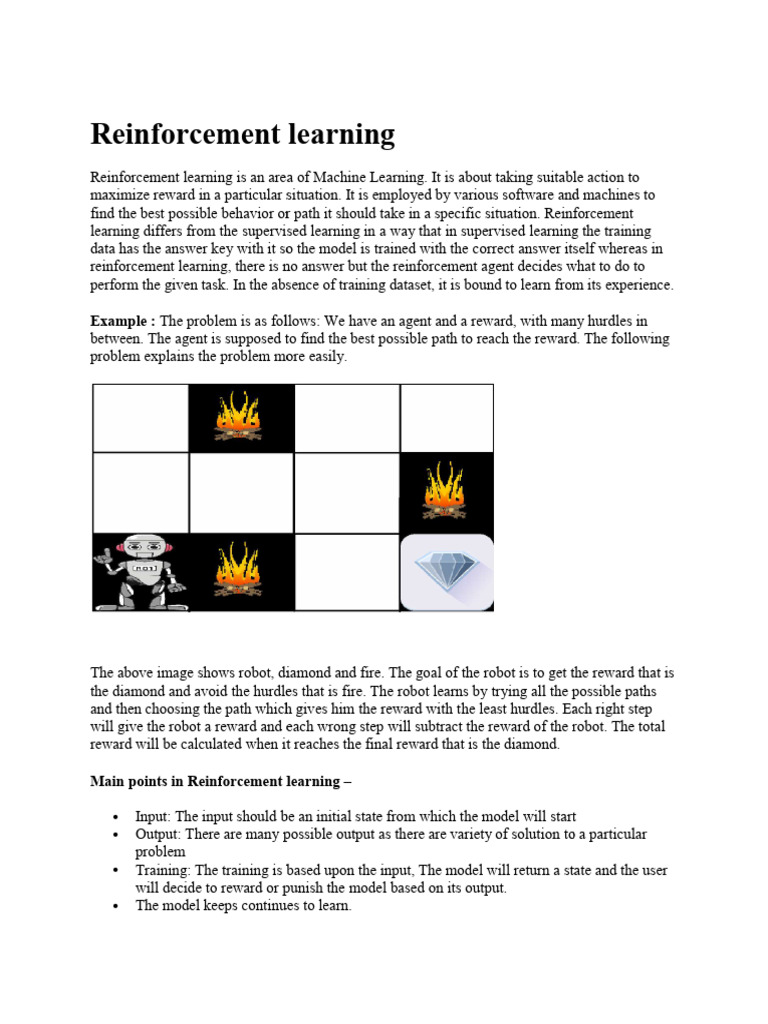 Reinforcement Learning Basics | PDF | Reinforcement | Learning