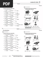 Unit 3 Test for Class V Students | PDF