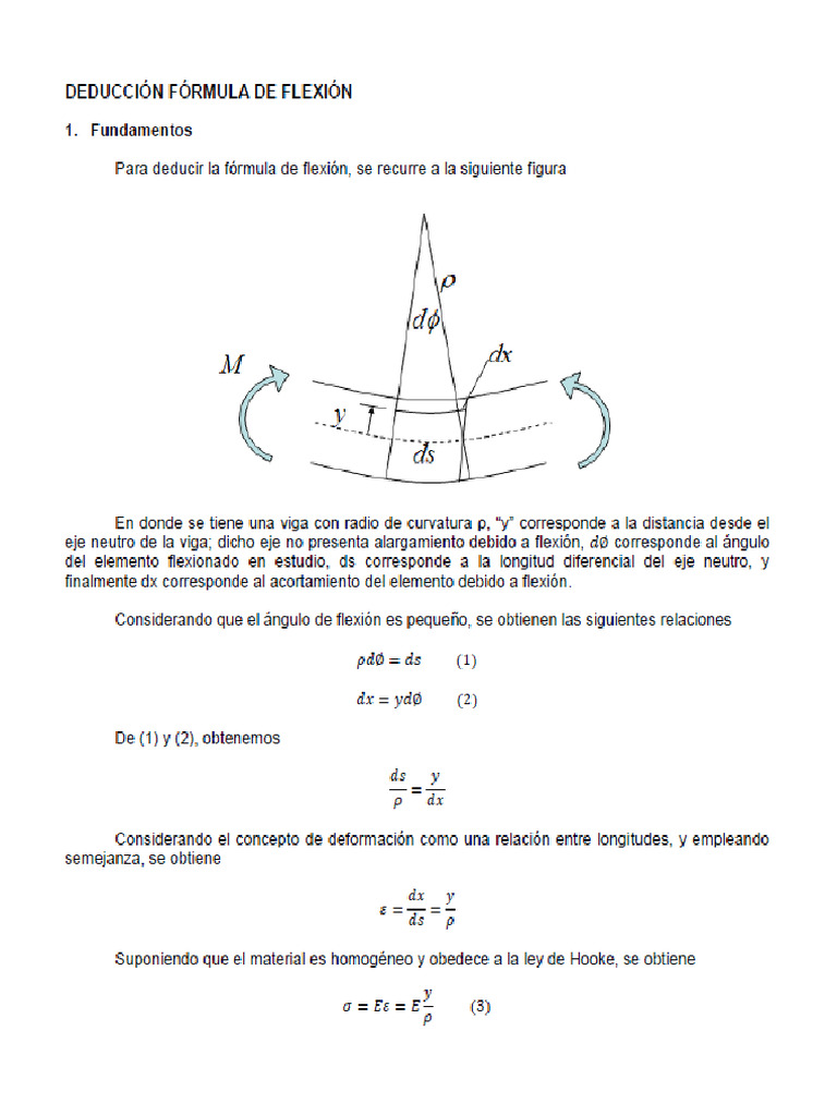 Esfuerzo Normal Por Flexión | PDF