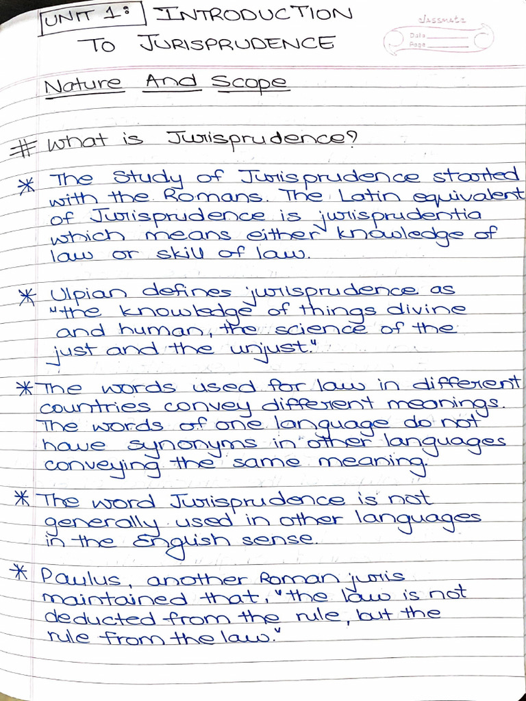 JURIS Unit 1 | PDF