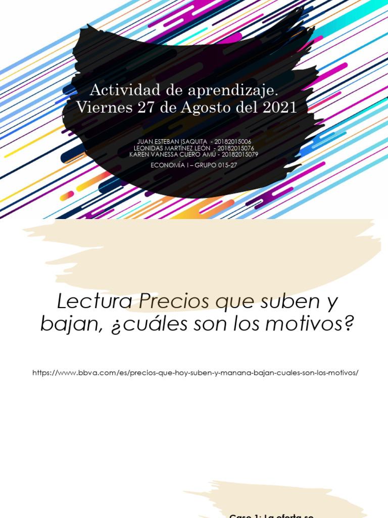 Precios Que Suben y Bajan | PDF | Precios | Oferta (economía)
