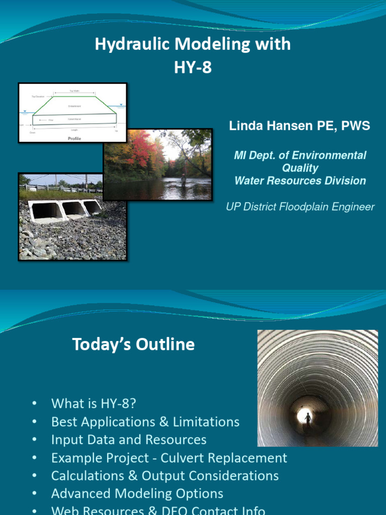HY-8 Diapositivas Sobre El Uso Del HY-8 Por Hansen 2018 | PDF | Flood ...