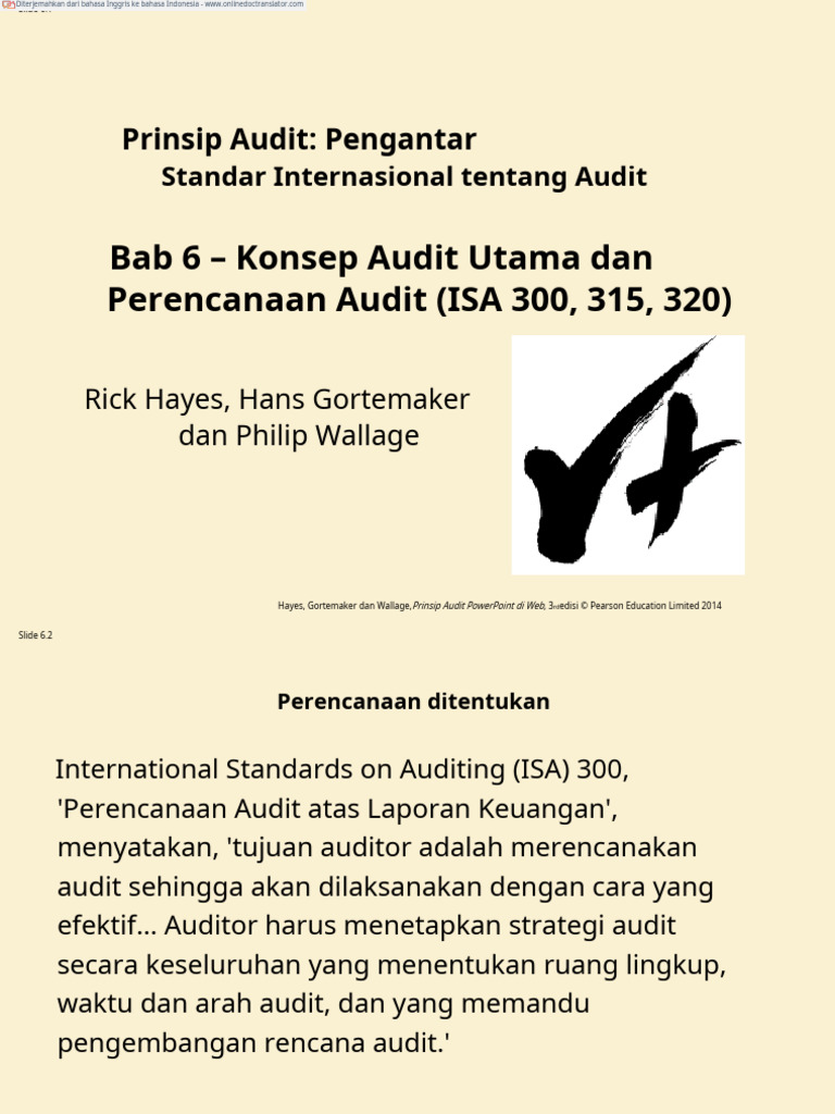 PPT-06 Konsep Utama Audit Dan Perencanaan Audit - En.id | PDF