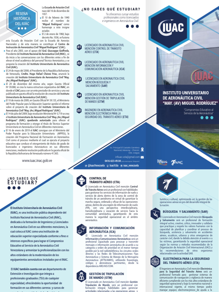 Triptico Informativo IUAC - NORMAL - Compressed | PDF