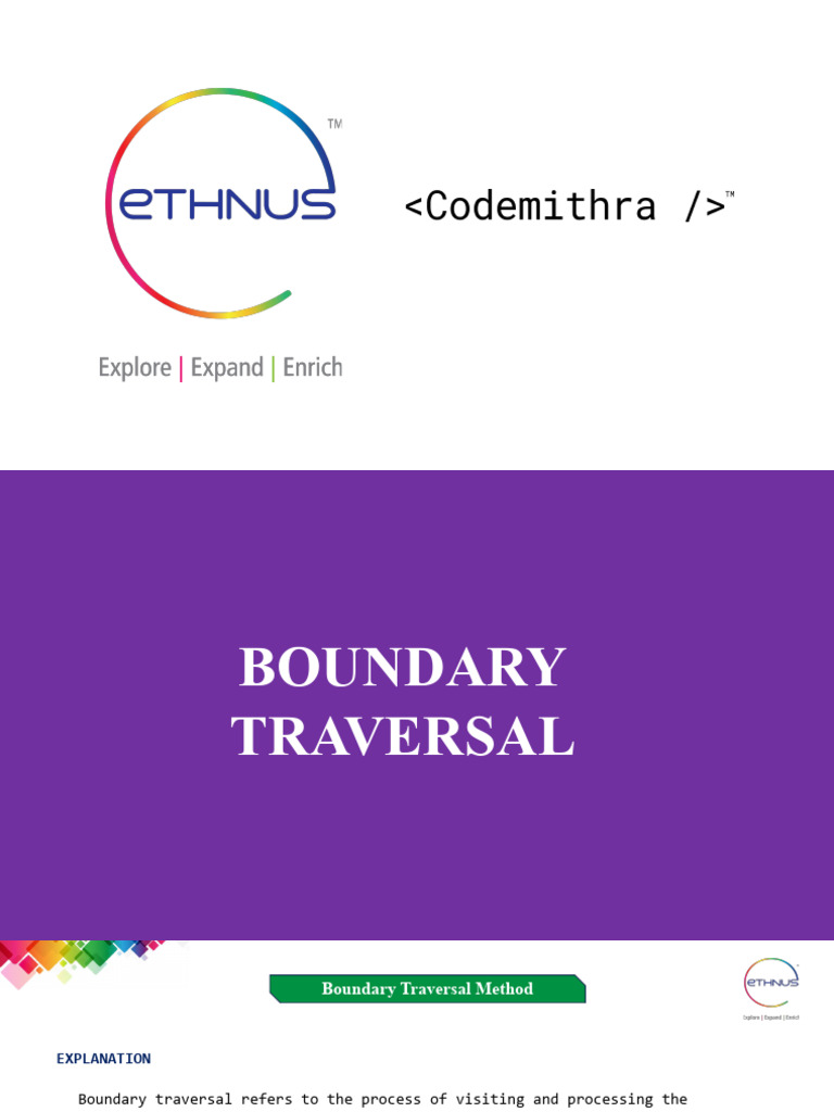 16 Boundary Traversal 19-02-2024 | PDF | Computing | Theoretical ... 16 Boundary Traversal 19-02-2024 | PDF | Computing | Theoretical ...