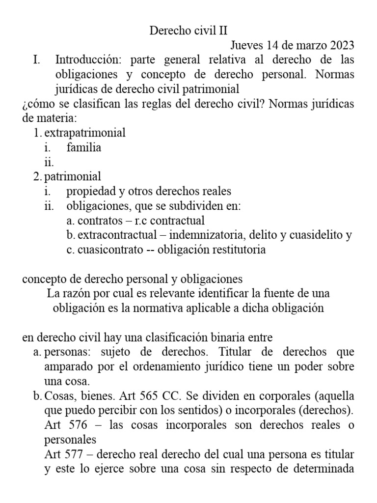 Derecho civil II | PDF | Pagos | Subrogación