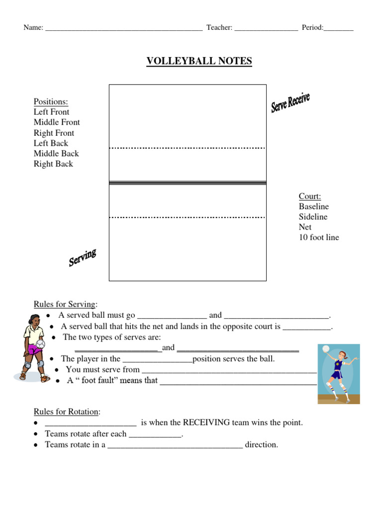Volleyball Notes | PDF | Volleyball | Sports Equipment