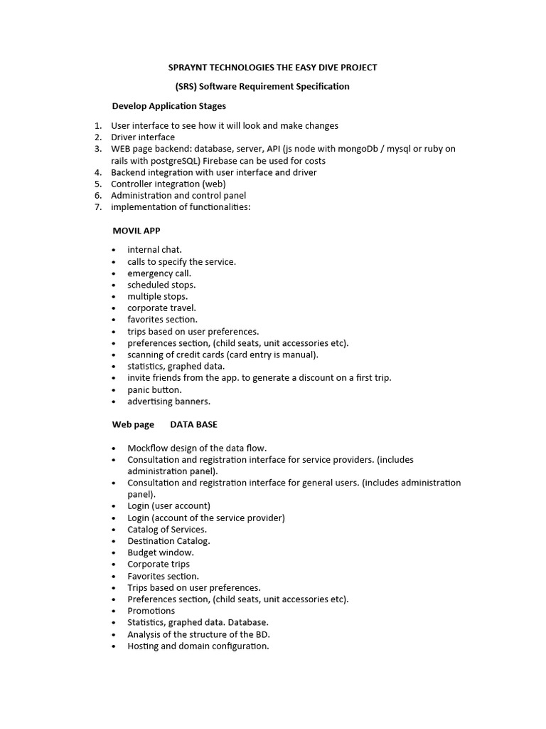 The Easy Dive Project | PDF | Databases | Web Application