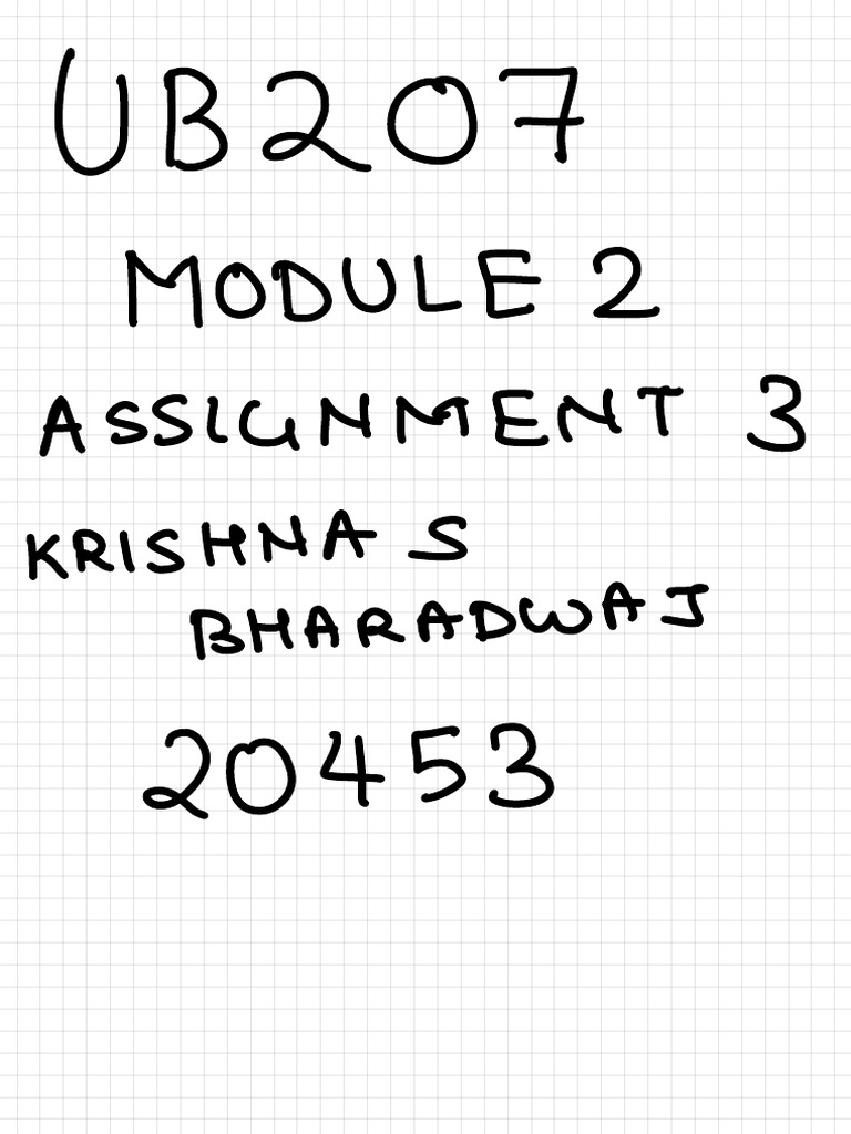 Undergraduate Biochemistry Assignment 3 Module 2 | PDF Undergraduate Biochemistry Assignment 3 Module 2 | PDF