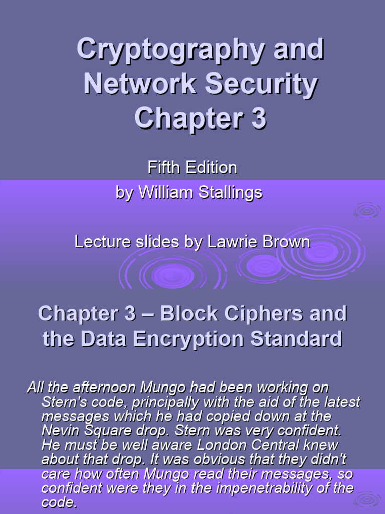 Cryptography and Network Security | PDF | Cipher | Cryptography