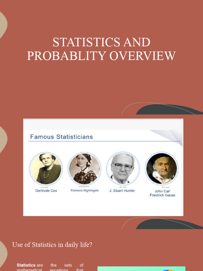 Statistics and Probablity Overview | PDF | Statistics | Experiment