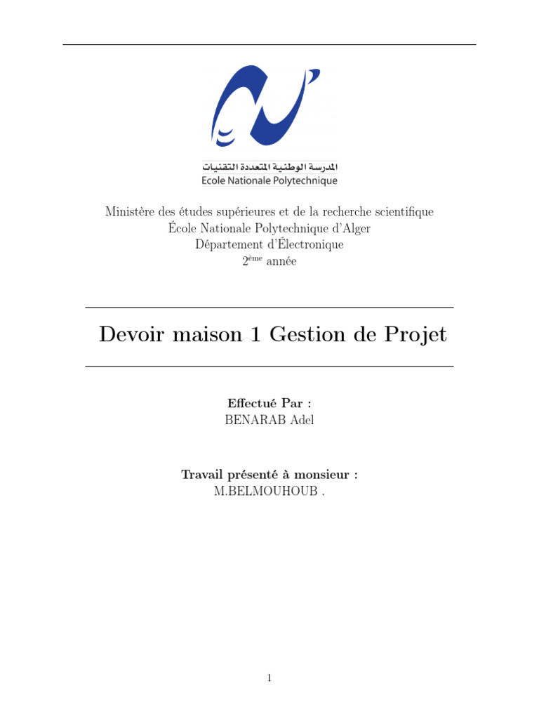 DM 1 Benarab | PDF