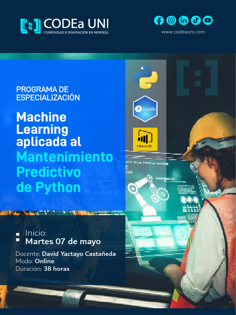 MACHINE LEARNING APLICADA AL MANTENIMIENTO PREDICTIVO en PYTHON | Descargar gratis PDF ...