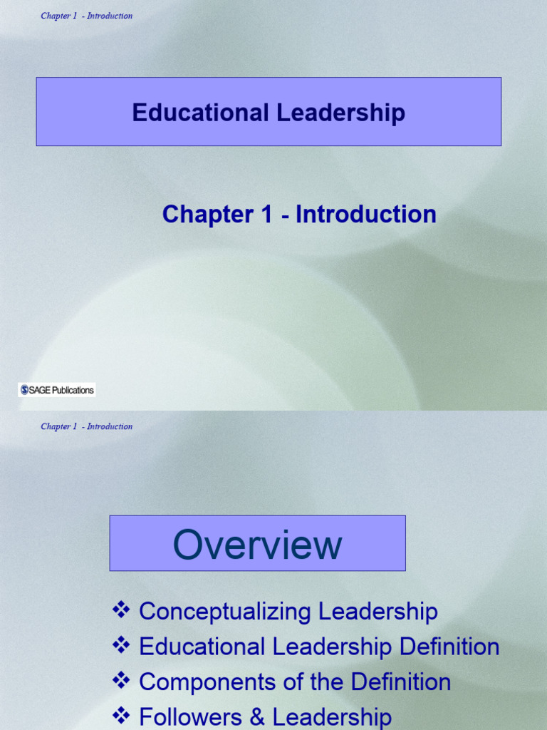 01 Introduction Leadership PowerPoint | PDF | Leadership | Power ...
