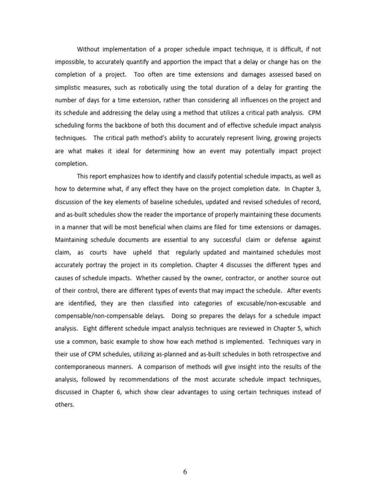 Schedule Impact Analysis | PDF | Damages | Consent