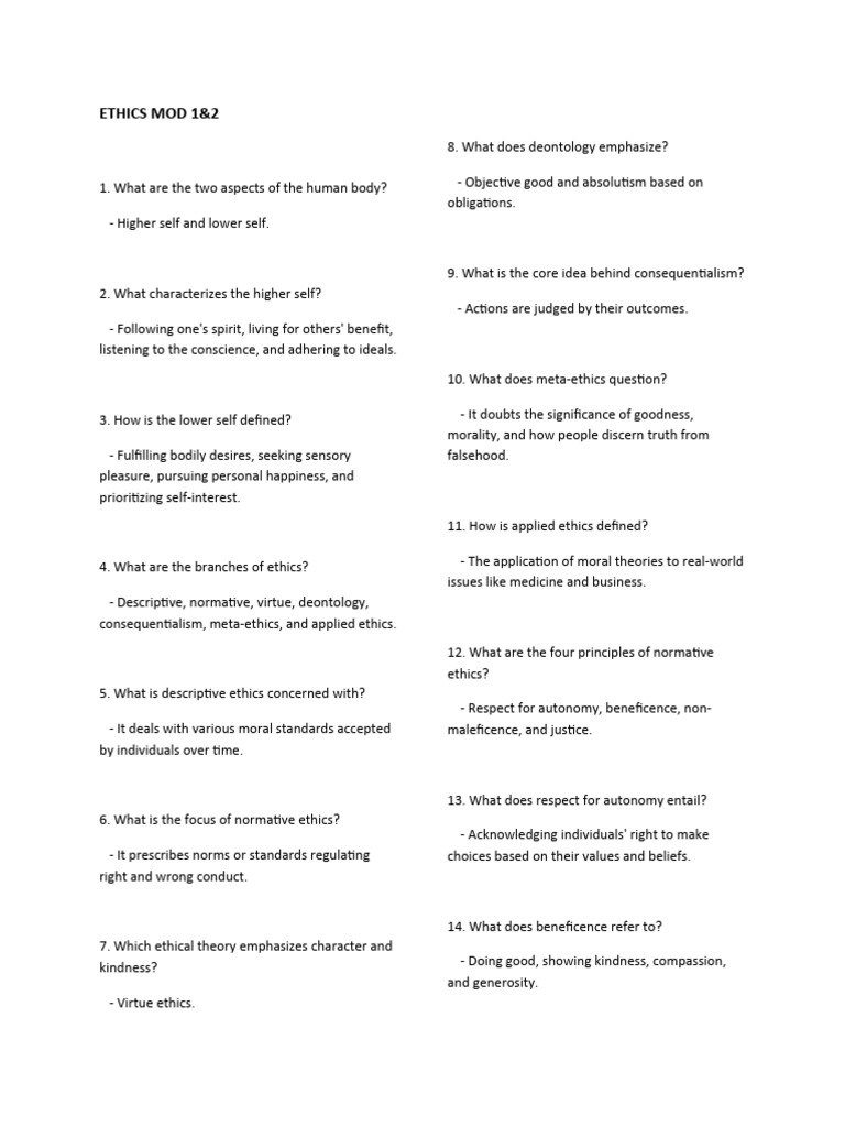 FLASHCARDS QUESTIONS in ETHICS | PDF | Morality | Identity (Social Science) FLASHCARDS QUESTIONS in ETHICS | PDF | Morality | Identity (Social Science)