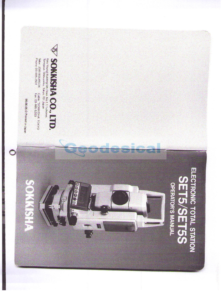 sokkia-manual-estacion-total-serie-set-5-set-5s | PDF