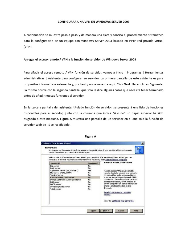 configuracion | PDF | Red privada virtual | Dirección IP