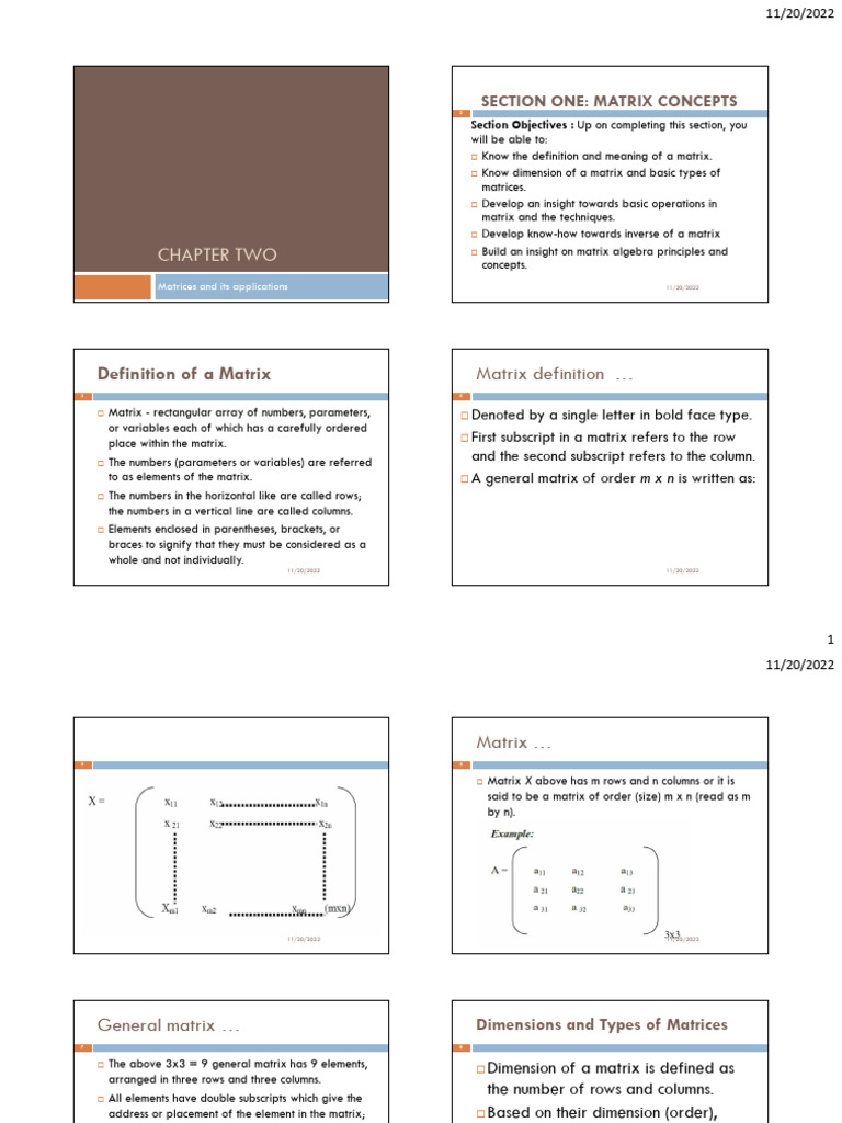 Chapter Two Matrices and Application of Matrices | Download Free PDF ... Chapter Two Matrices and Application of Matrices | Download Free PDF ...