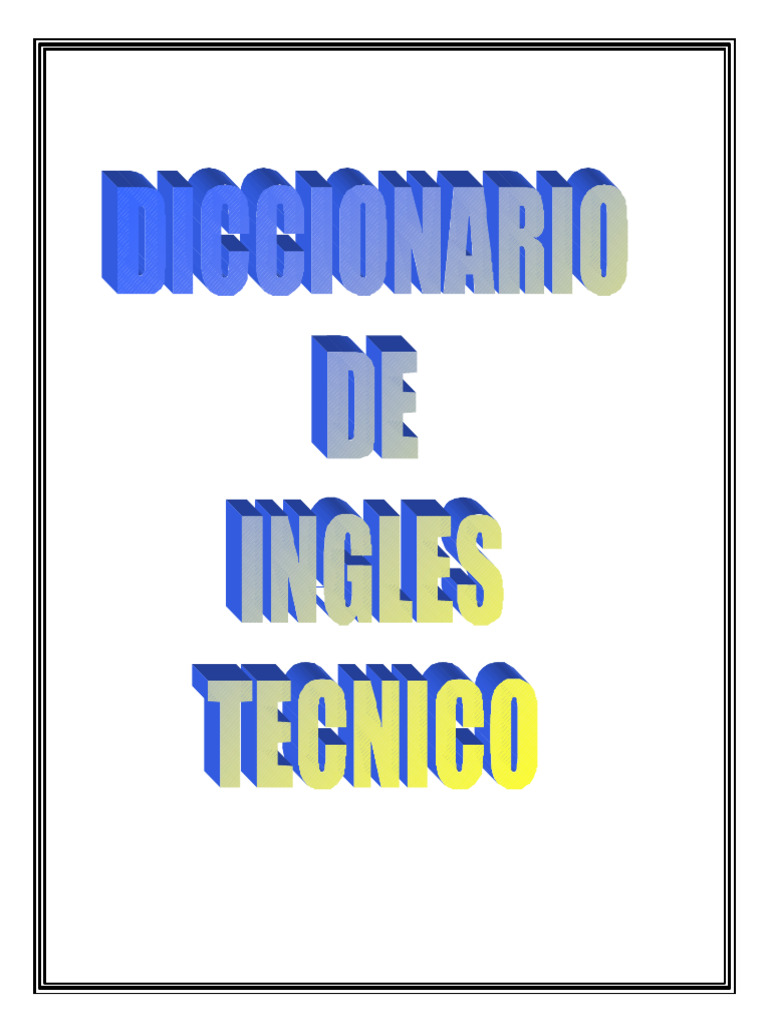 Diccionario Ingles Tecnico | PDF