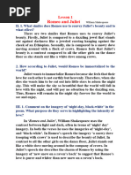 Balcony Scene: Love's Duality in Analysis | PDF | Romeo And Juliet ...