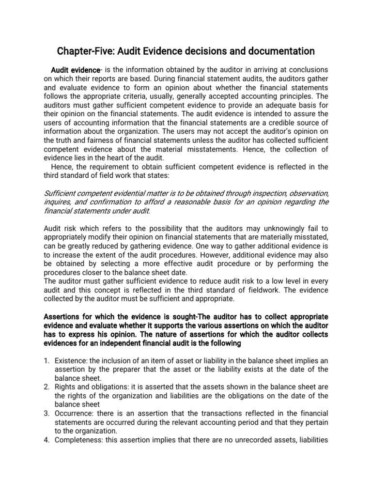 Auditing Principle 1 - ch5 | PDF | Electron | Atomic Physics