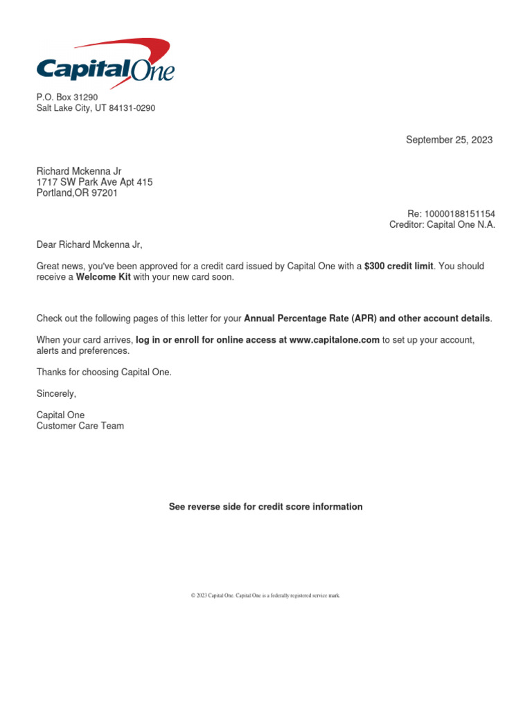 Account Opening Disclosures | PDF | Credit Card | Credit History