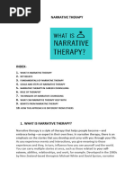 Narrative Therapy Techniques Guide | PDF | Psychotherapy | Existentialism