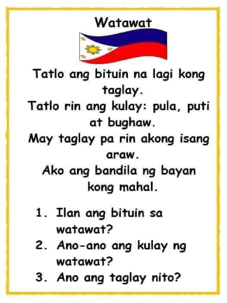 Filipino Reading Comprehension | PDF