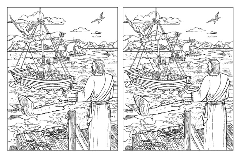 Fisa de Colorat Pescuirea Minunata | PDF