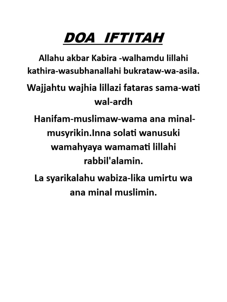 bacaan dalam solat rumi | PDF | Prayer | Worship