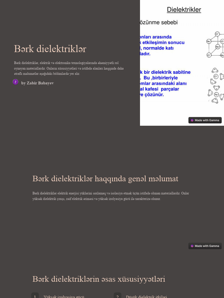 Berk Dielektrikler | PDF