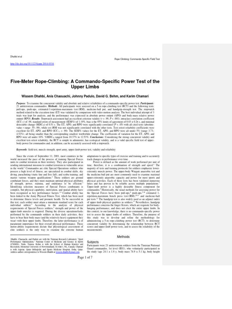 17 - Dhahbi IJSPP - 2014-0334 - Revised | PDF | Physical Fitness | Statistics